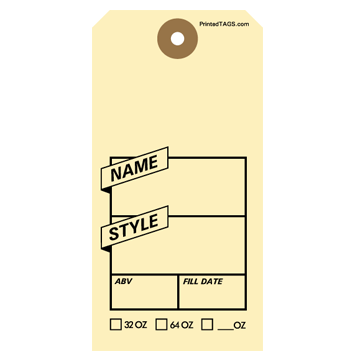 Custom Growler Tag | Printed Tags
